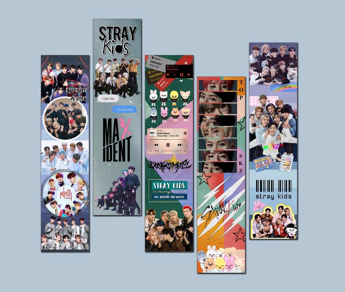 STRAY KIDS Bookmarks, Printable Bookmarks,digital Download, Kpop Paper ...