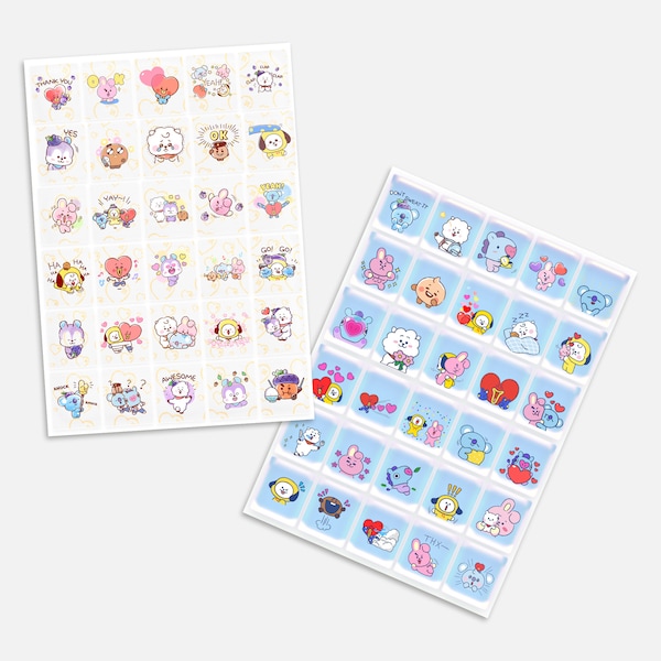 Bt21 Stickers - Etsy