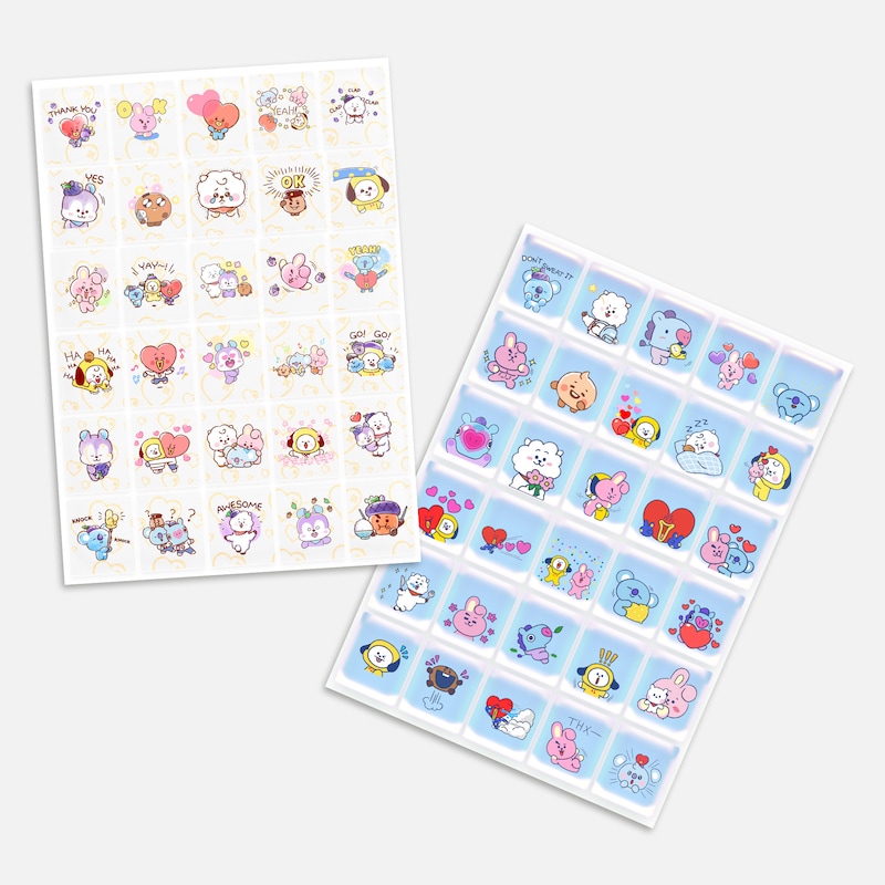 Bt21 Stickers - Etsy