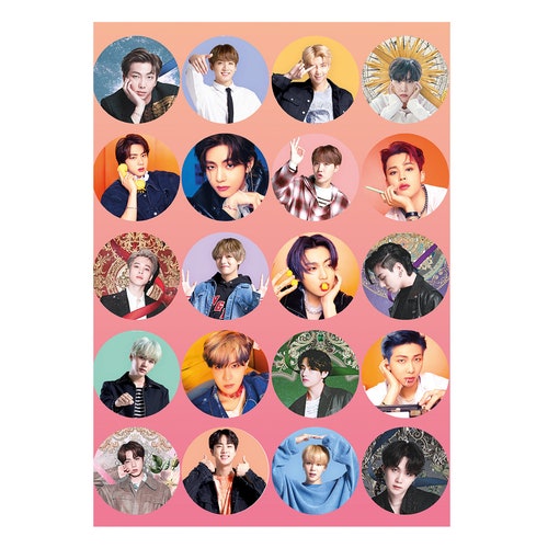 BTS STICKERS SET - Etsy