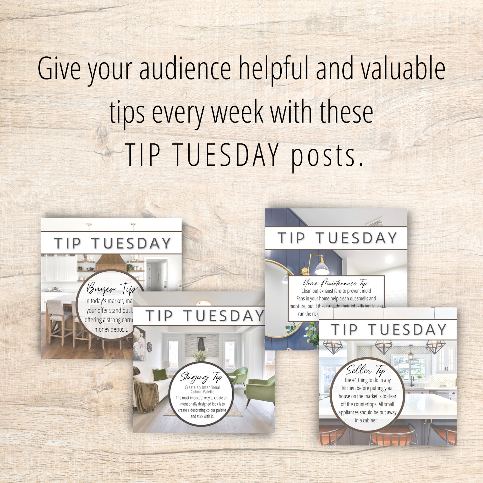 Real Estate Marketing 50 Real Estate Tip Tuesday Posts - Etsy
