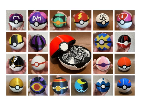 Pokeball Dice Box / GS Ball Premier Ball Ultra Ball - Etsy
