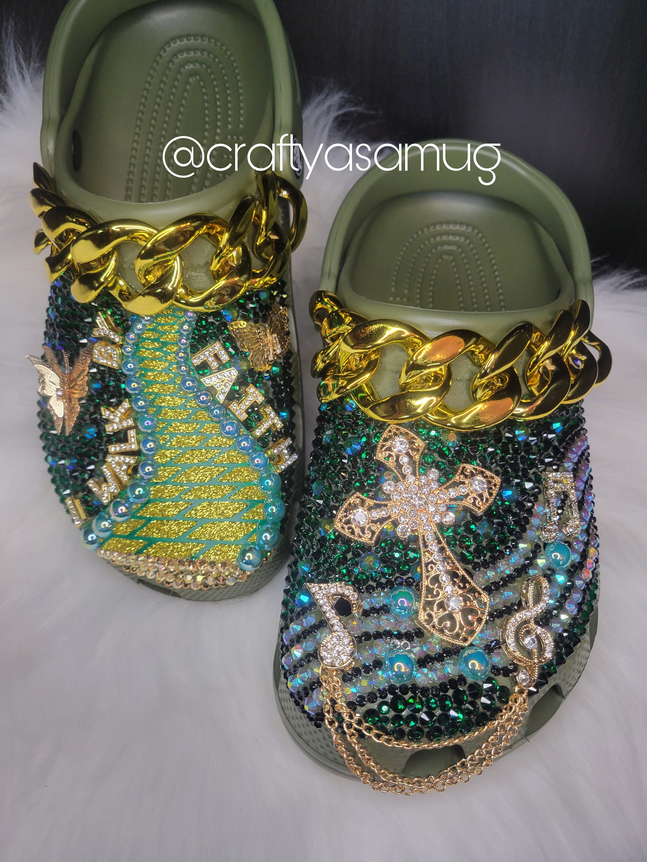 Custom Walk by Faith Religious Woman of God Church Bible Rhinestone ...