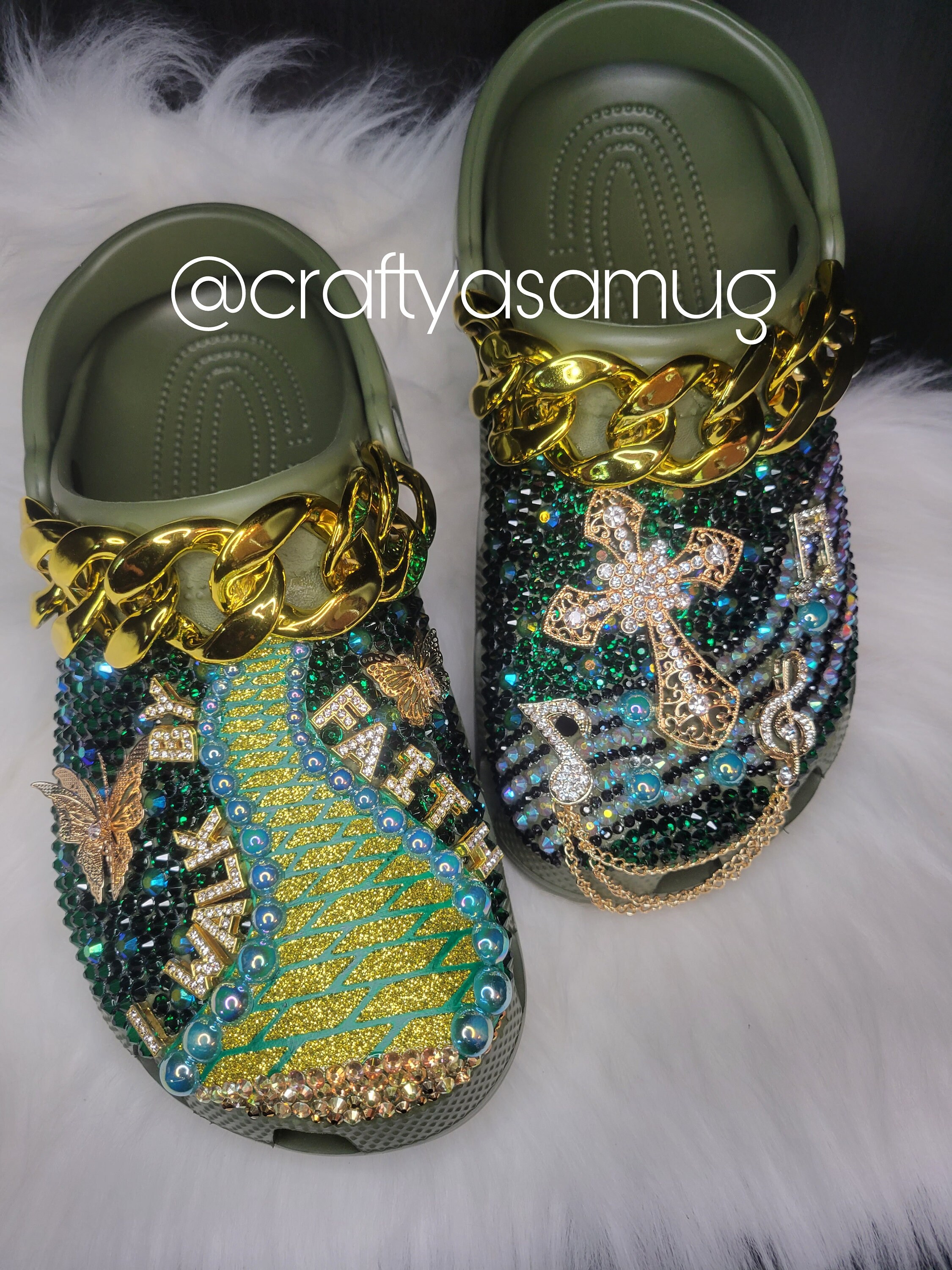 Custom Walk by Faith Religious Woman of God Church Bible Rhinestone ...