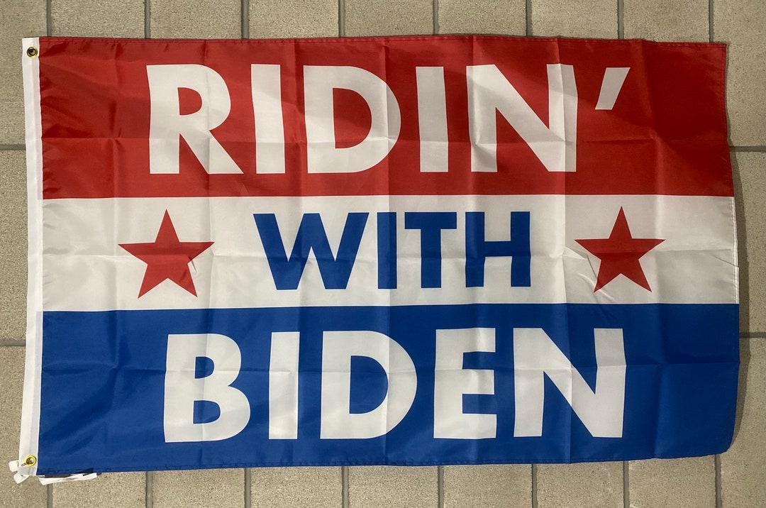 Ridin’ With Joe Biden President 2024 Flag FREE USA SHIP Save America ...