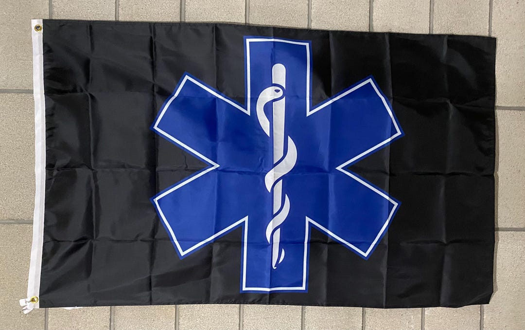 EMS Paramedic Flag FREE Usa SHIP Medical First Responder Health Care ...