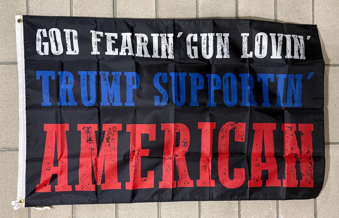 Donald Trump God Fearin Gun Lovin Flag FREE USA SHIP Maga Vote ...