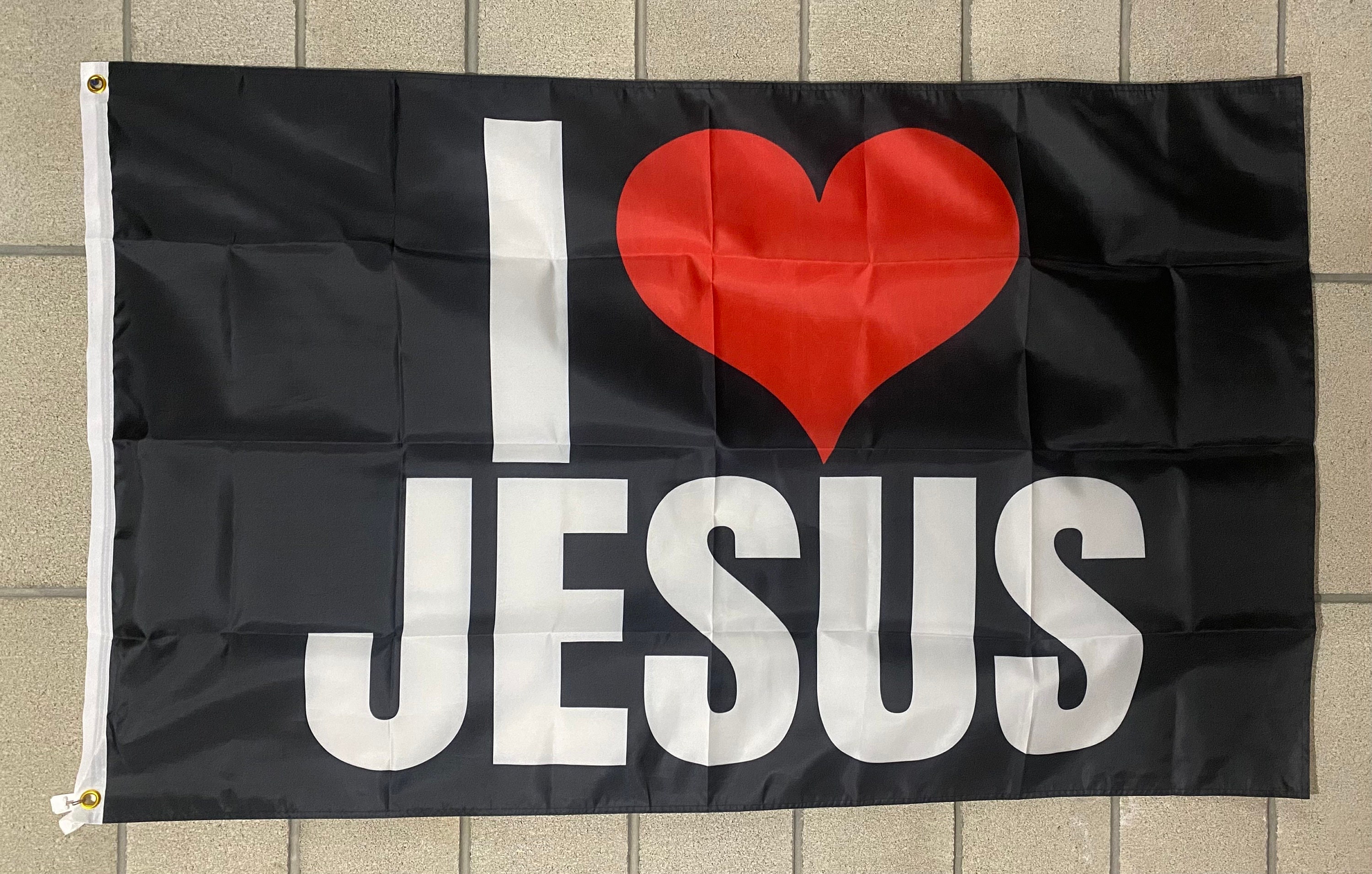 I Love Jesus Flag FREE Usa SHIP the Way the Truth the Life Lord God ...
