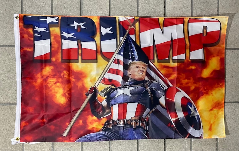 Donald Trump Flag FREE USA SHIP Captain America Maga America First Vote ...