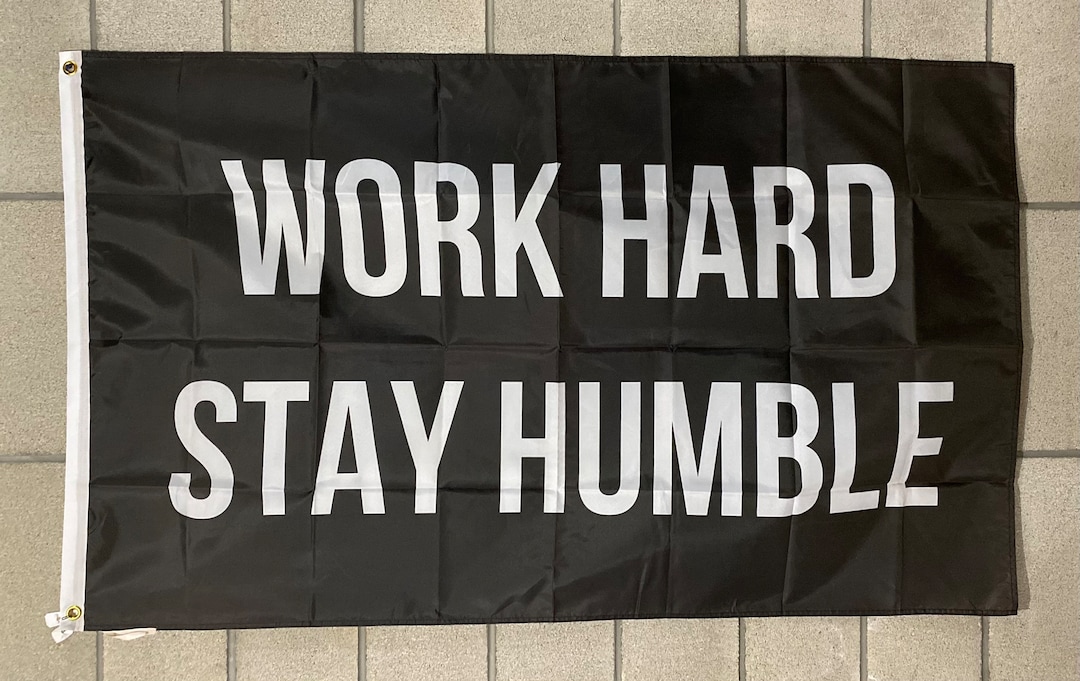 Motivation Flag FREE USA Ship Work Hard Stay Humble Train Lift Gym Man ...