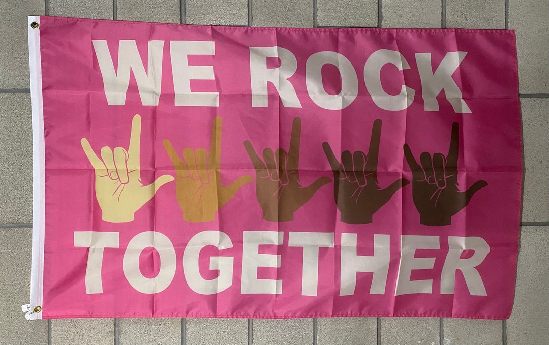 Equality Flag FREE USA SHIP We Rock Together Pride Love Human Rights ...