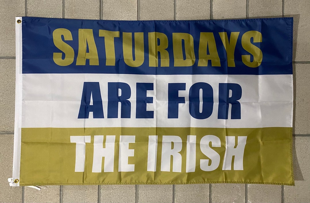 Norte Dame Fightin Irish Football Flag FREE USA SHIP Saturdays Fall ...