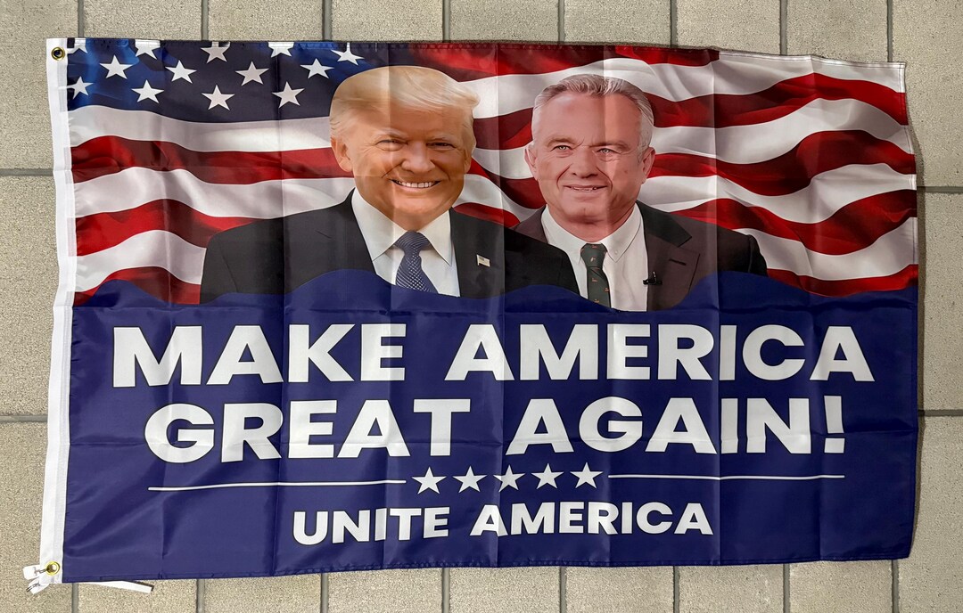Donald Trump Vance Musk Kennedy Jr Flag FREE Usa SHIP President Maga ...