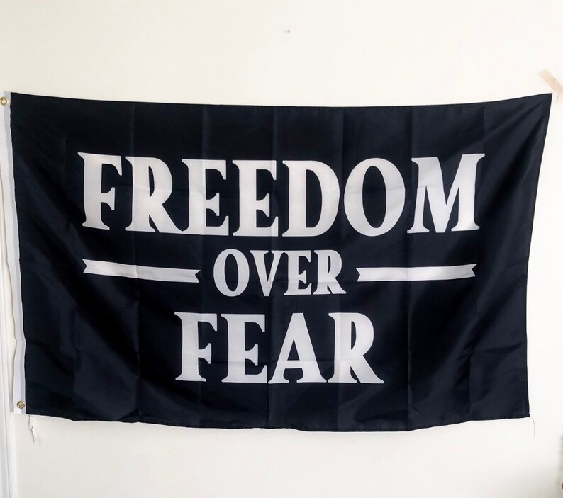 3x5 Flag Freedom Over Fear Freedom Flag FREE SHIPPING. - Etsy