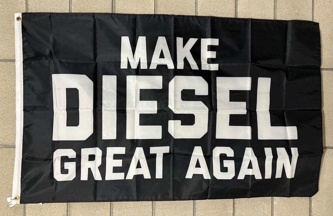 Diesel Truck Flag FREE USA SHIP Garage Wrench Mechanic Boost Turbo ...