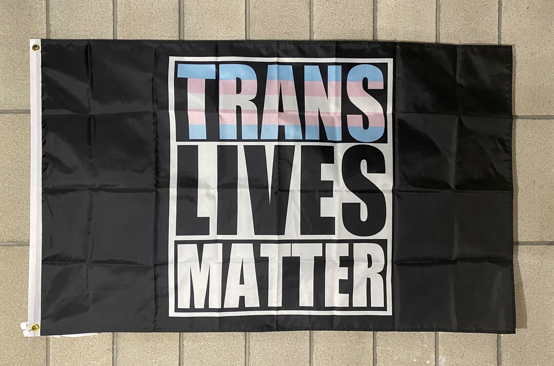 3x5 Flag - Transgender Lives Matter Rights LGBTQ+ Pronouns Multiple ...