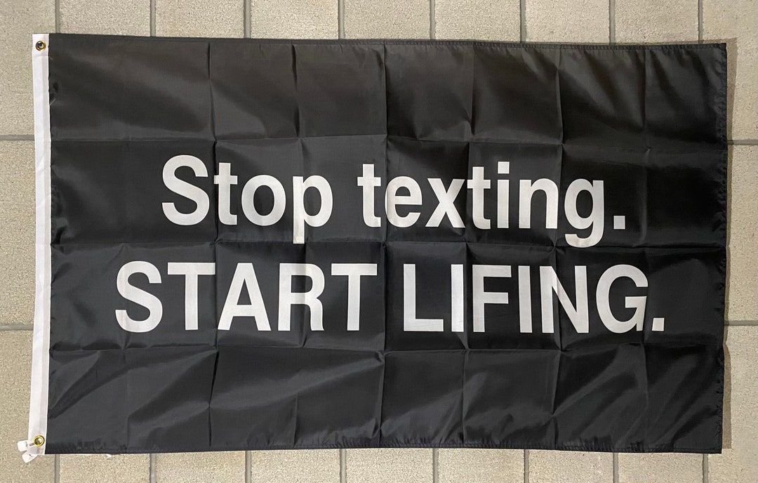 Motivation Flag FREE USA Ship Stop Texting Start Lifting Train Gains ...