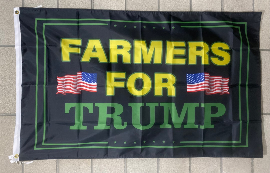 Farmers for Donald Trump Flag FREE USA SHIP President Save America Maga ...