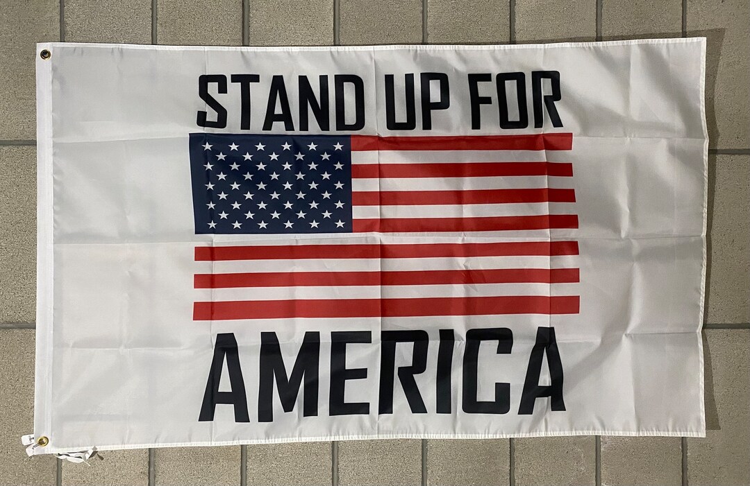 Stand up for America Flag FREE USA SHIP Freedom Protect Serve ...