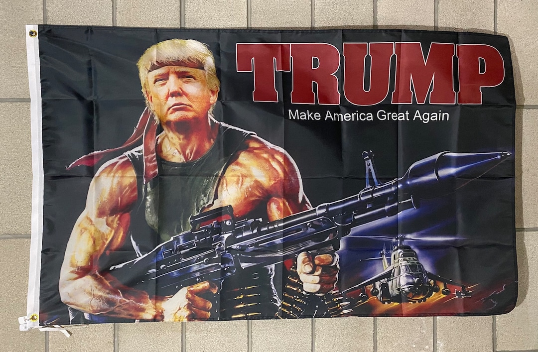 Donald Trump Flag FREE USA SHIP Guns Choppers Maga America First Vote ...