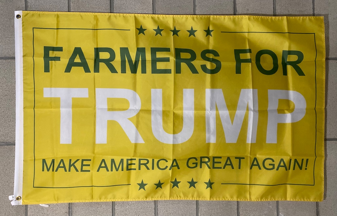 Farmers for Donald Trump Flag FREE USA SHIP President Save America Maga ...