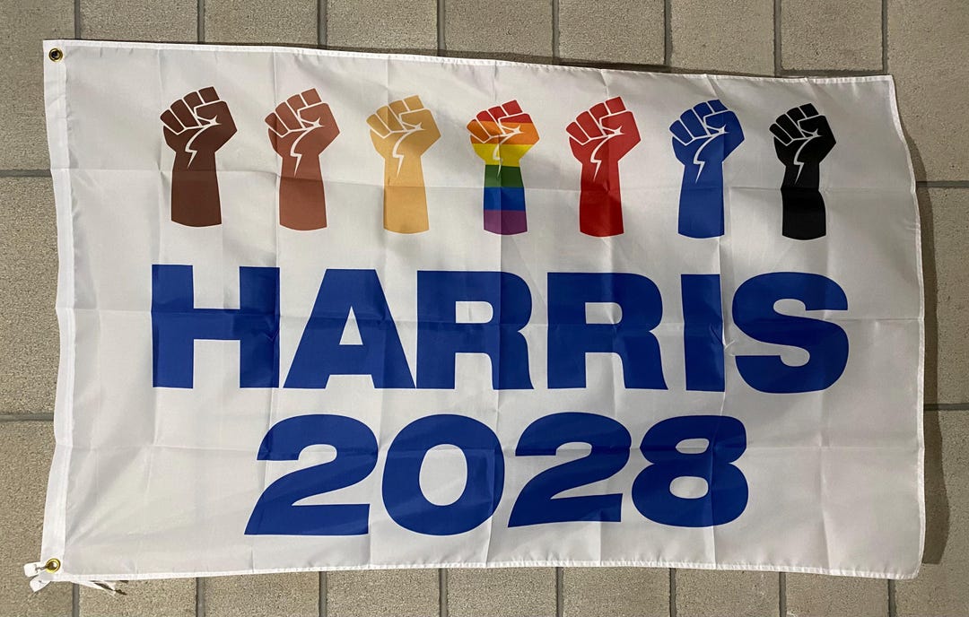 Kamala Harris President 2028 Flag FREE Usa SHIP for the People LGBTQ ...