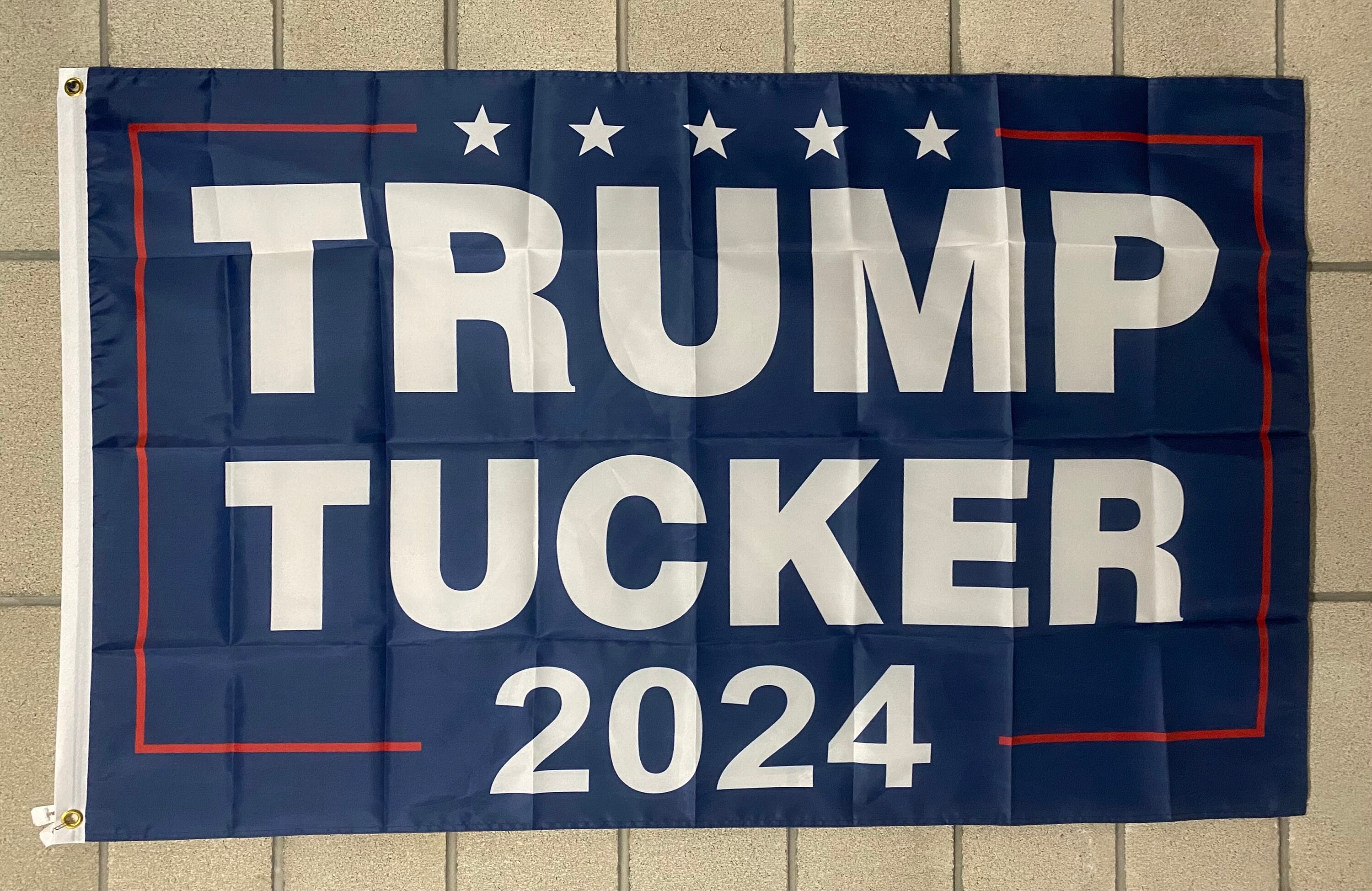Donald Trump Tucker Carlson 2024 Flag FREE USA SHIP Maga Vote ...