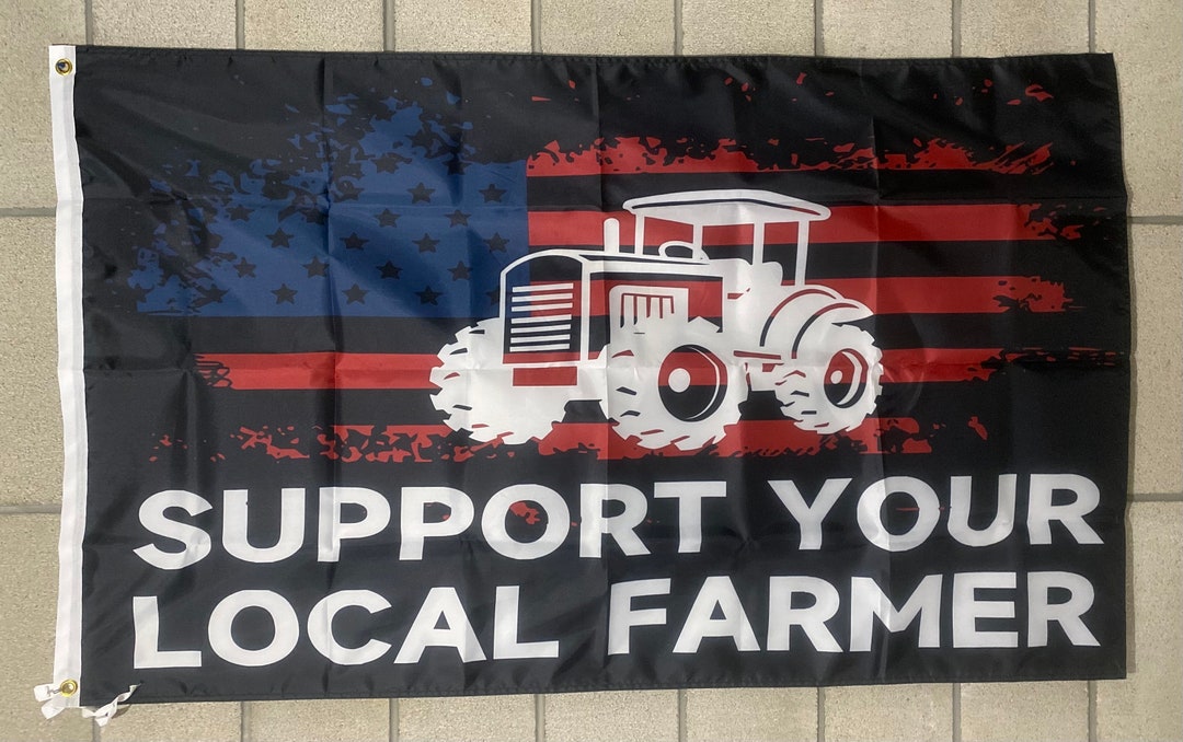 Agriculture Flag FREE USA SHIP Support Your Local Farmer Harvest Plant ...