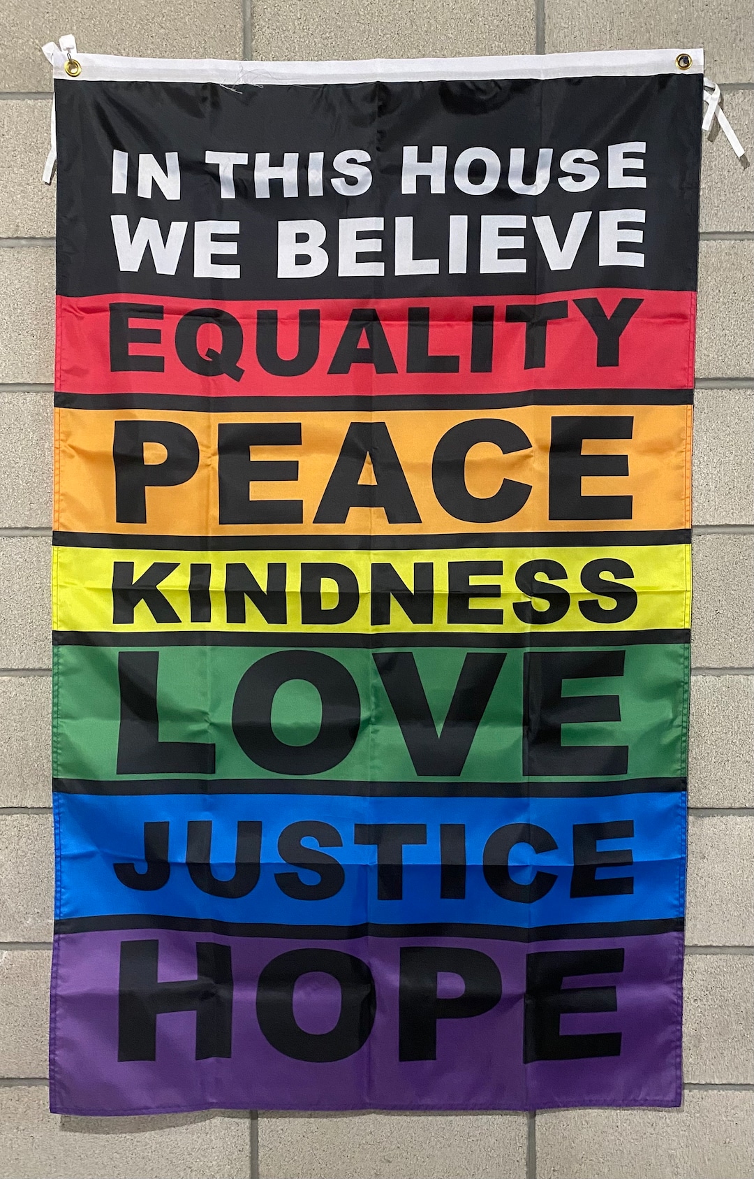 Equality Flag FREE USA SHIP Pride Love Same Sex Marriage Human Rights ...