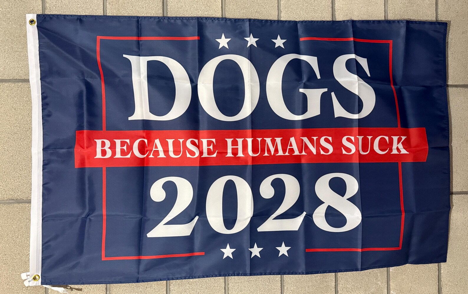 Dogs for President 2028 Flag FREE USA SHIP Hound Mutt Friends Pet Bark ...
