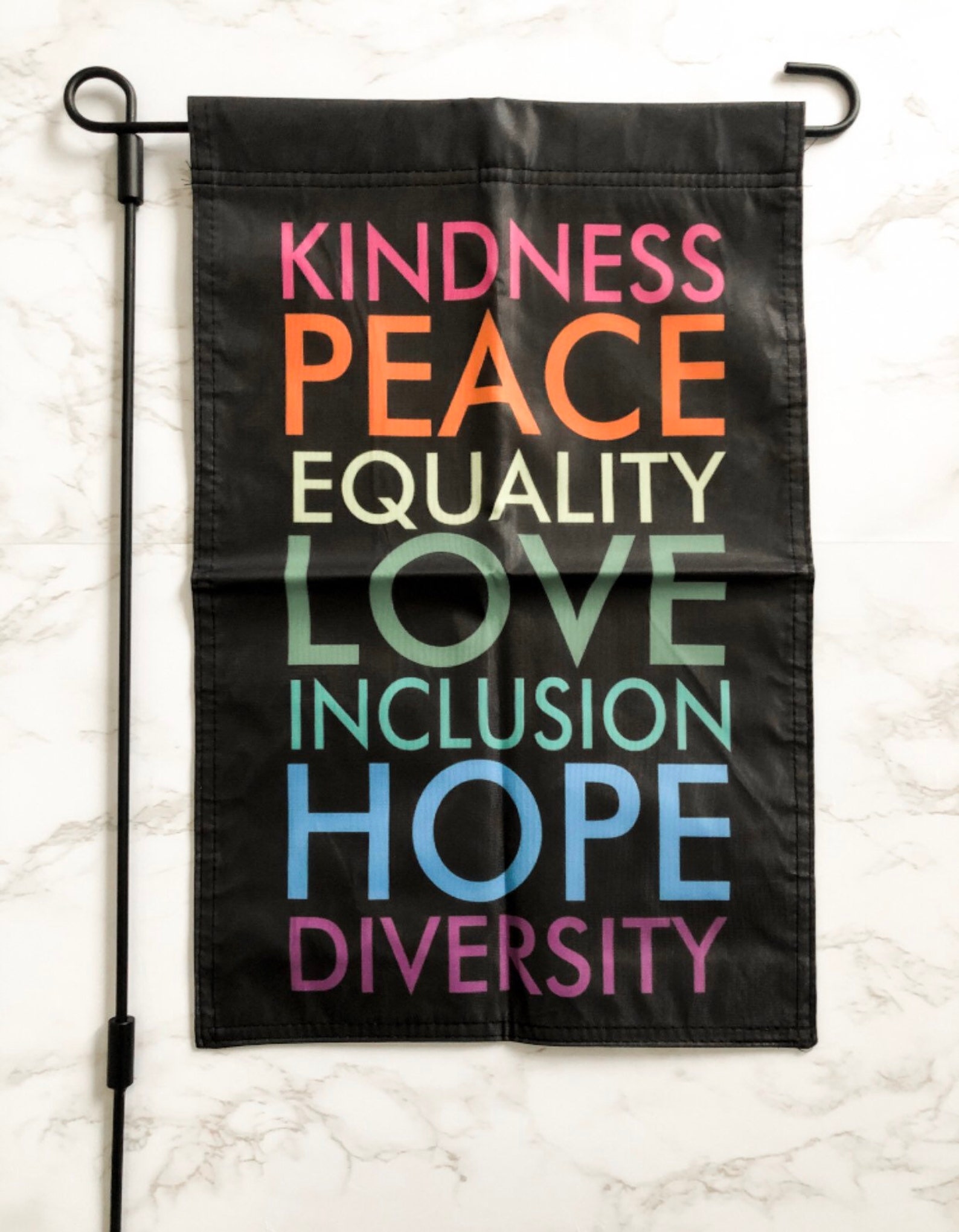 Kindness Love Equality. 12x18 Garden Flag. - Etsy