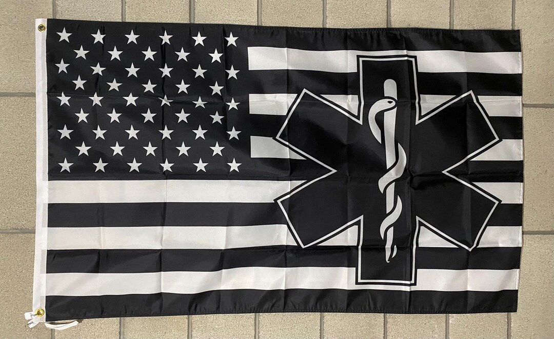 EMS Paramedic Flag FREE Usa SHIP Medical First Responder Health Care ...