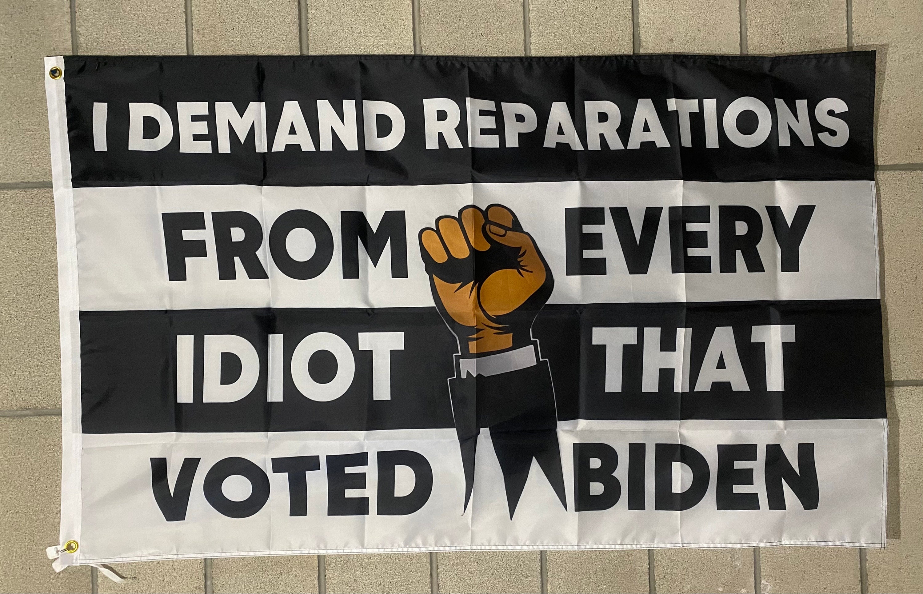 Republican Flag FREE Usa SHIP Donald Trump I Want Reparations From Joe ...