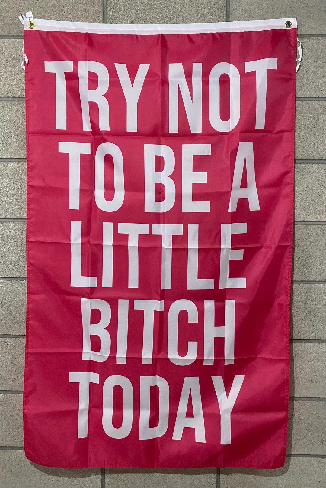 Try Not to Be A Little Bitch Flag FREE USA Ship Work Out Motivation ...