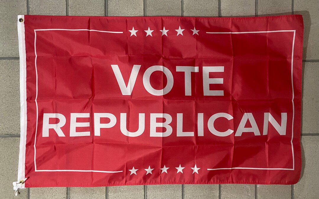 Vote Republican Flag FREE USA SHIP Democrats Hate America Freedom Red ...