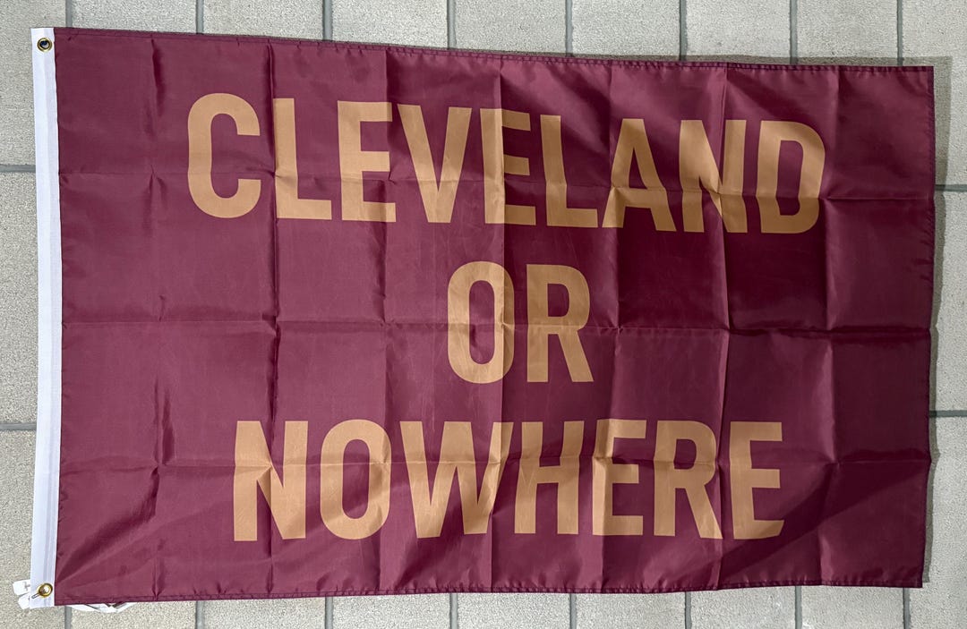 Cleveland or Nowhere Flag FREE USA SHIP Browns Cavs Guardains the Land ...
