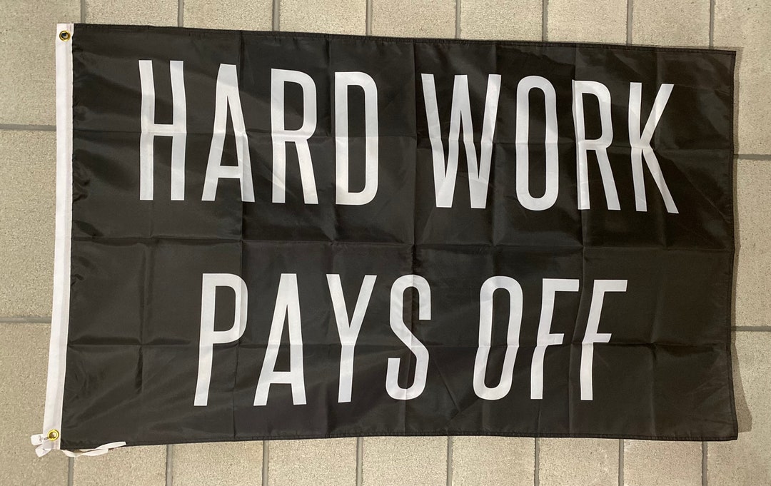 Motivation Flag FREE USA Ship Hard Work Pays off Train Lift Gym Man ...