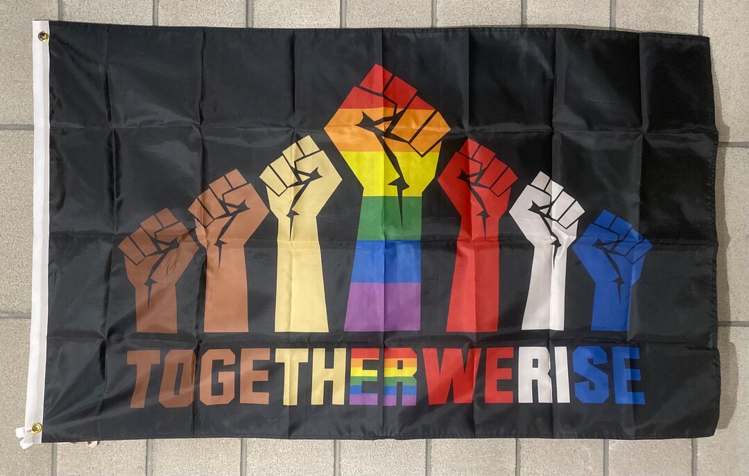 Equality Flag FREE USA SHIP Together We Rise Pride Love Human Rights ...