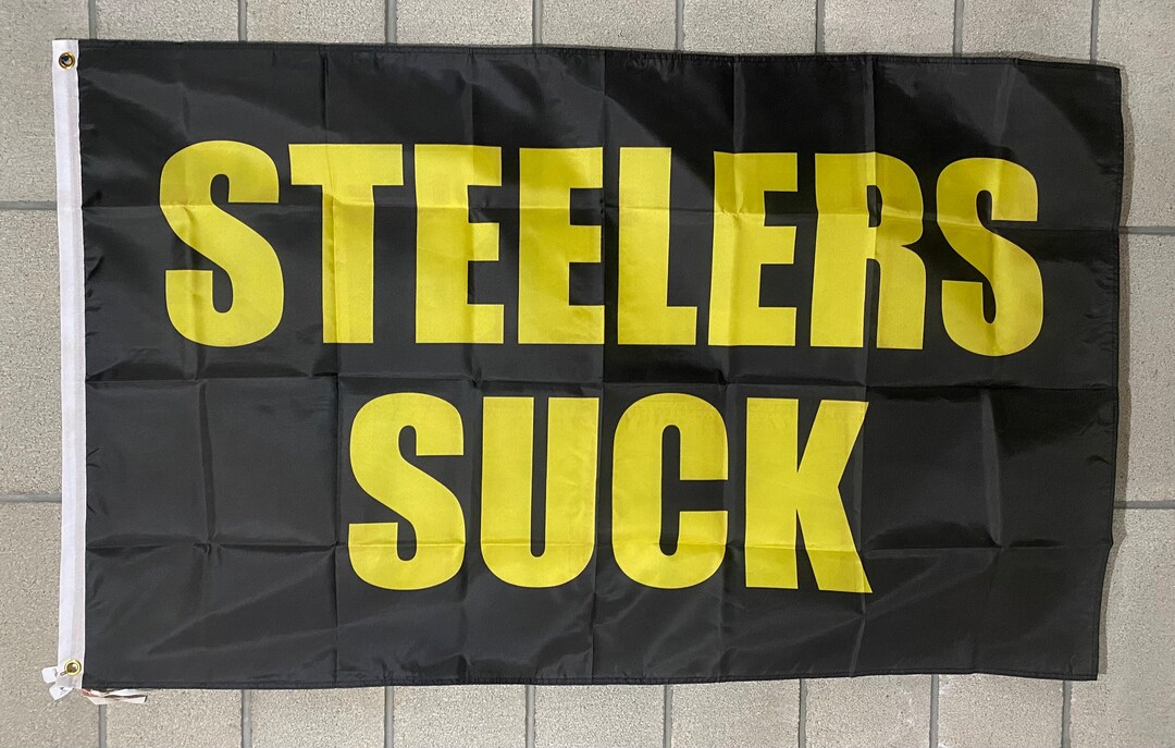 Pittsburgh Steelers Suck Football Flag FREE USA SHIP Terrible Towel Super Bowl Fall Beer ...