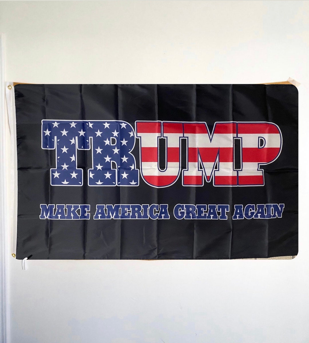 Donald Trump Maga Flag President Election Vote Red White and Blue ...
