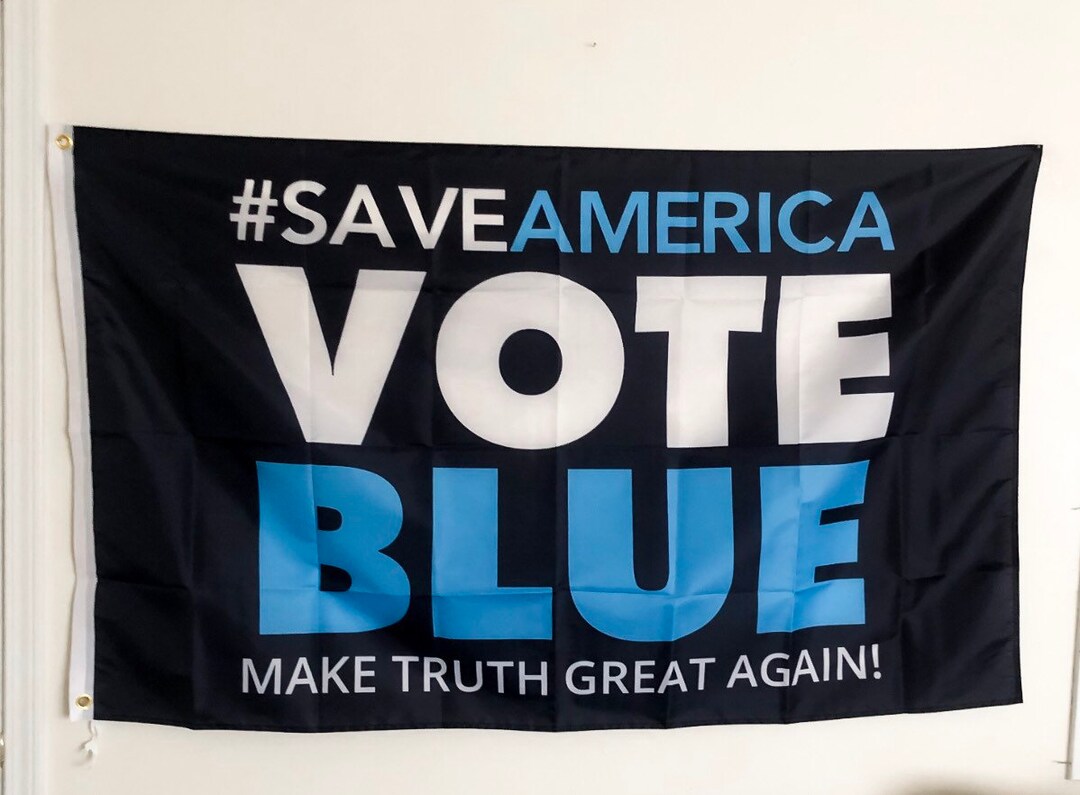 3x5 Flag - Save America - Vote Blue - Democratic Party - Democrat ...