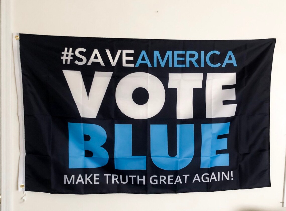 3x5 Flag - Save America - Vote Blue - Democratic Party - Democrat ...