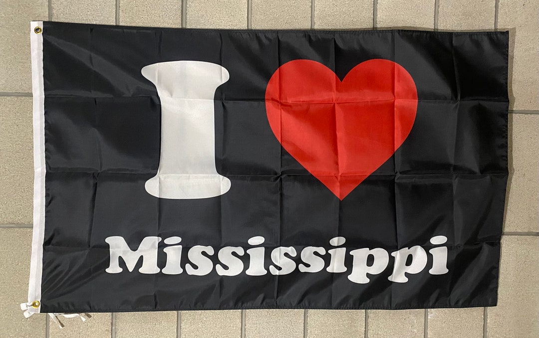 I Love Mississippi Flag FREE SHIP Best State Fight Home Land Travel ...