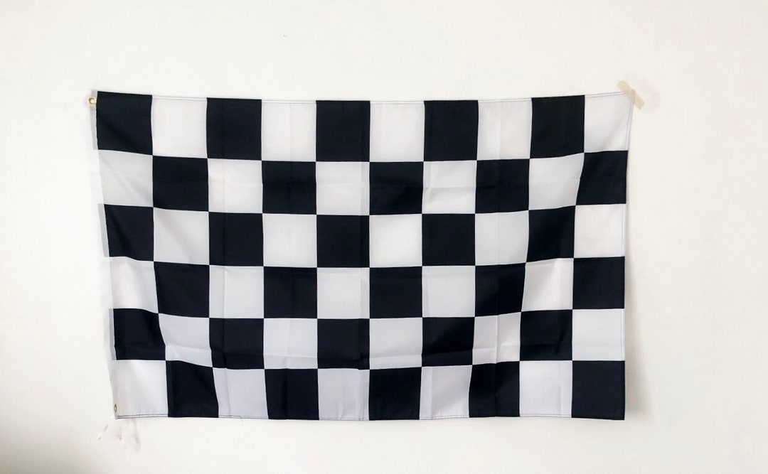 Checkered Flag Racing Sprint Car Race Dirt Track Finish Line First ...