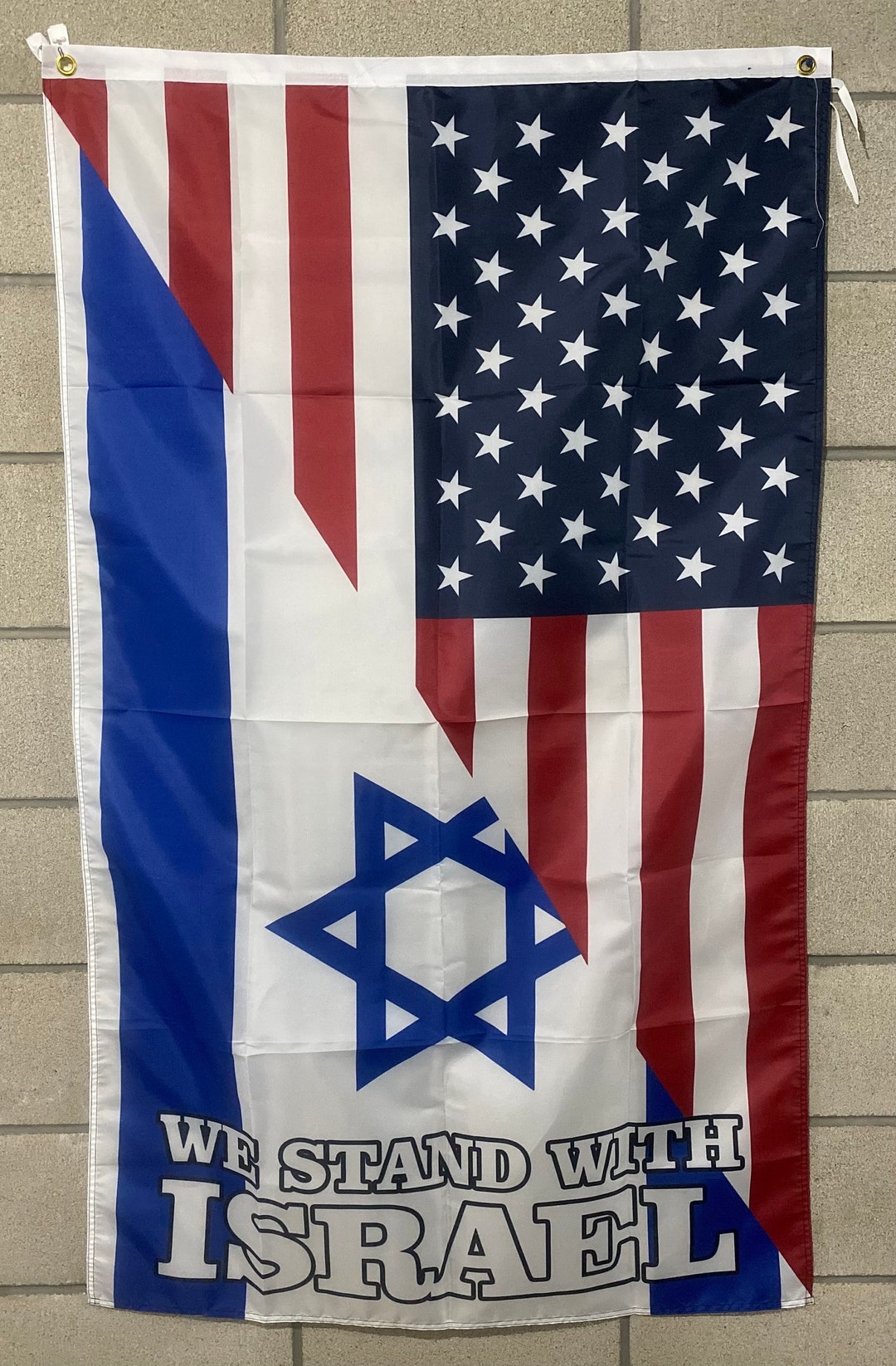 America Stands With Israel Flag FREE USA SHIP Sacrifice Protect ...