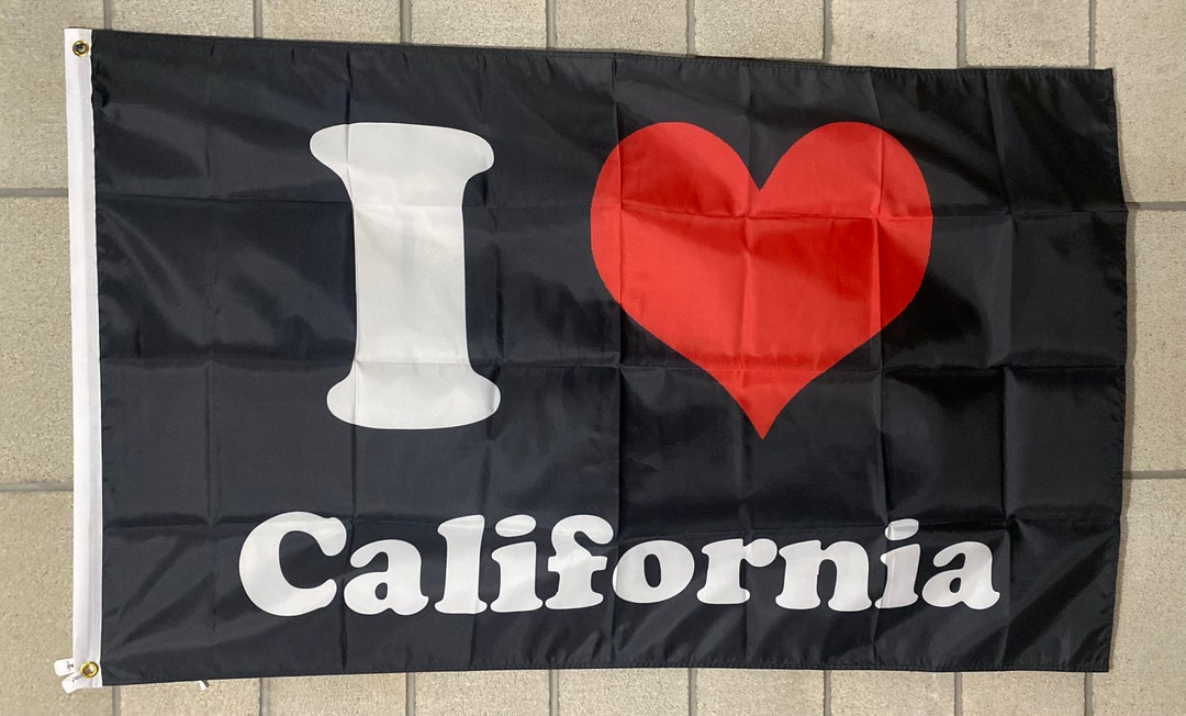 I Love California Flag FREE SHIP Best State Fight Home Land Travel ...