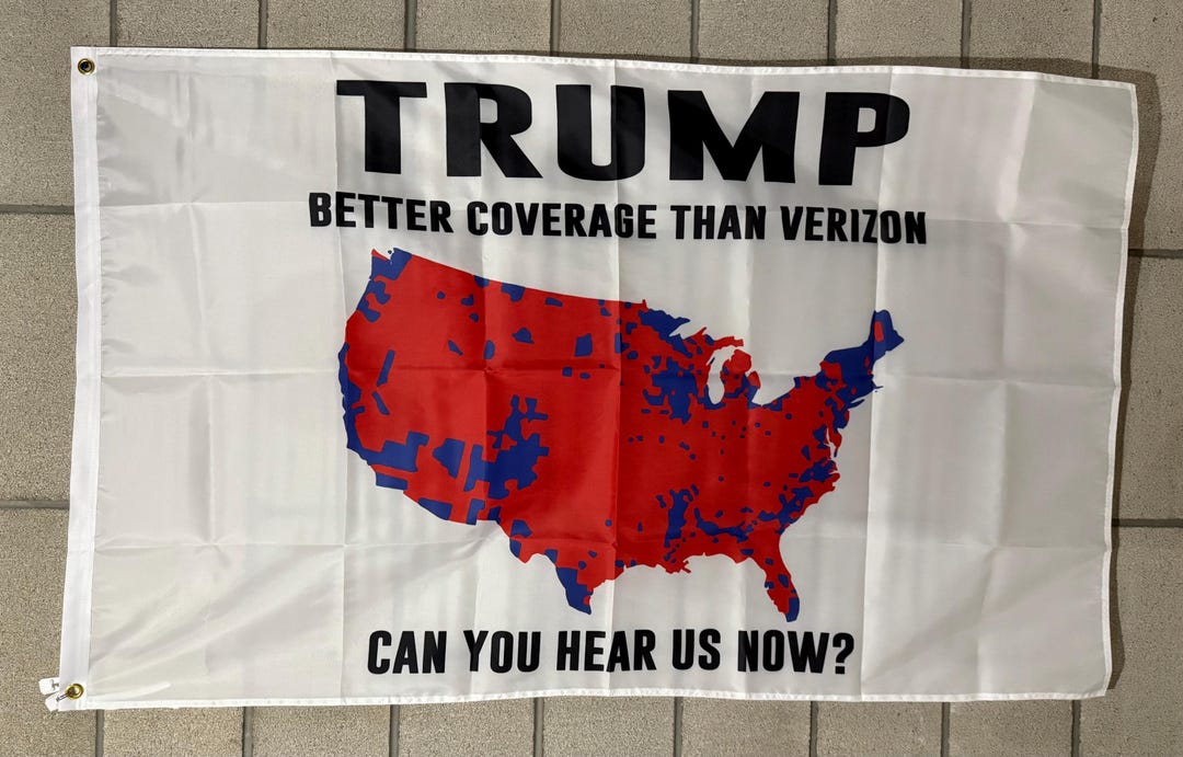 Donald Trump Coverage Map Flag FREE Usa SHIP President Fight Maga Vance ...