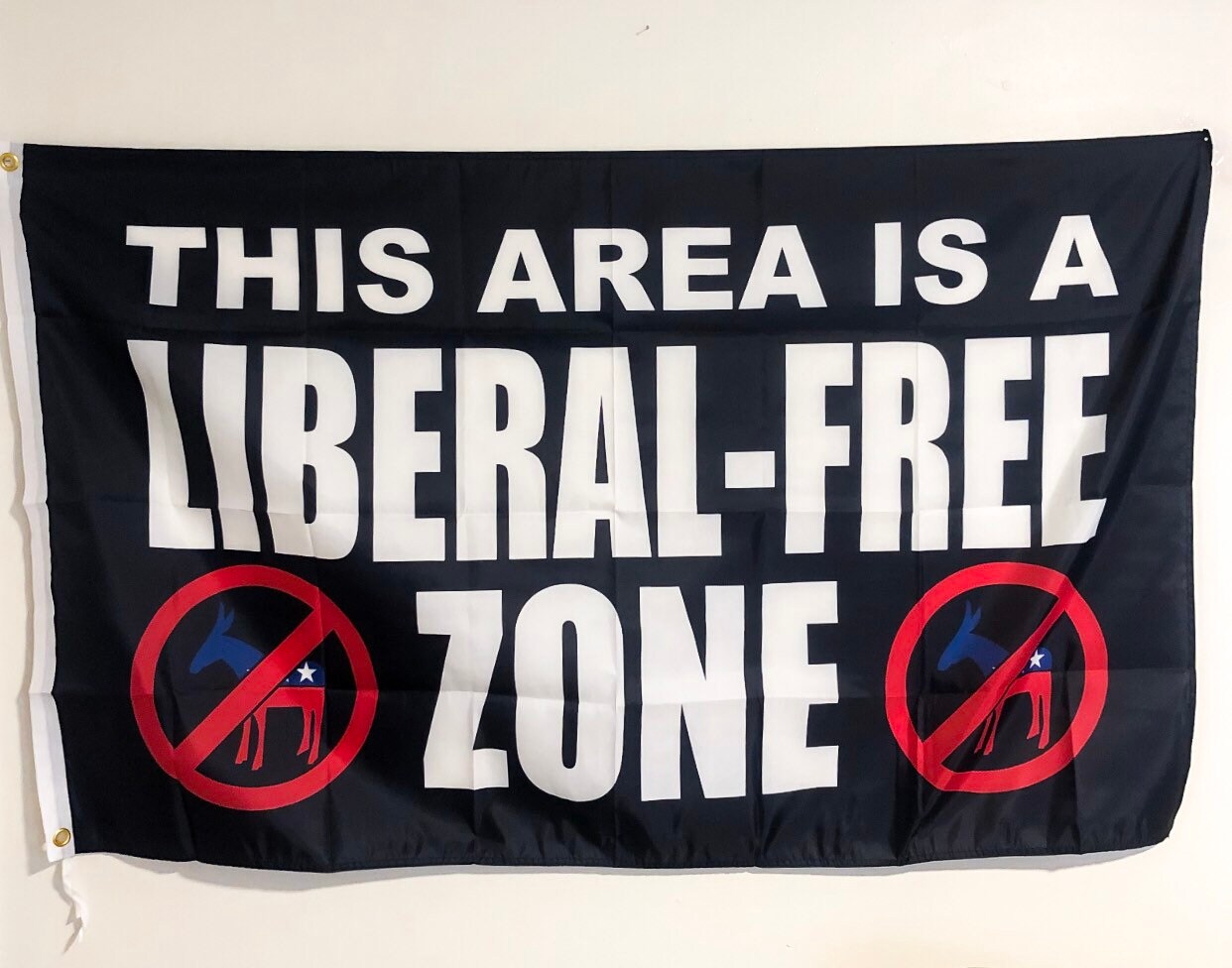 3x5 Foot Flag Liberal Free Zone Funny America Poster Banner - Etsy