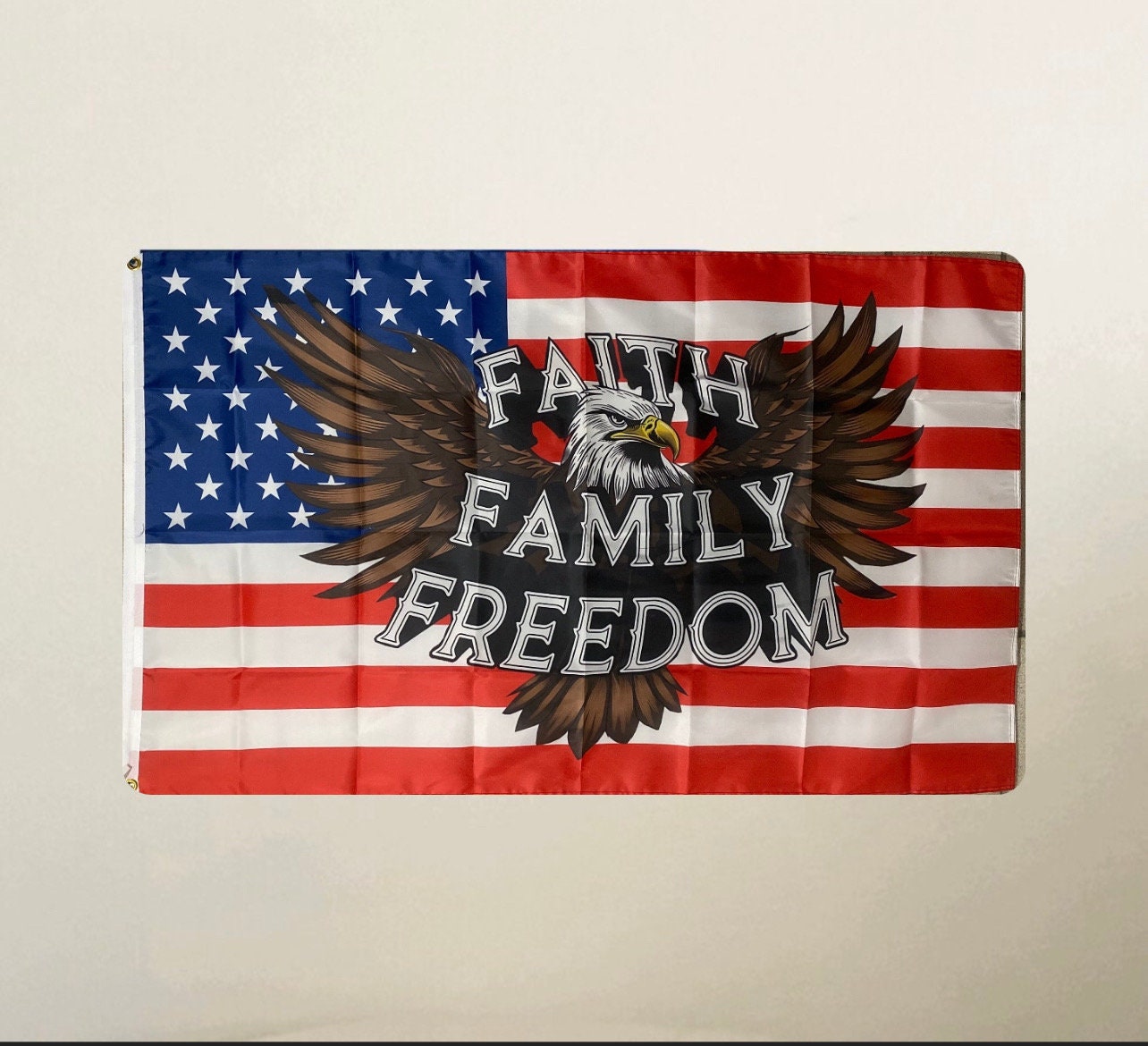 Faith Family Freedom Flag Jesus Christ God Lord Save Prayer Church ...