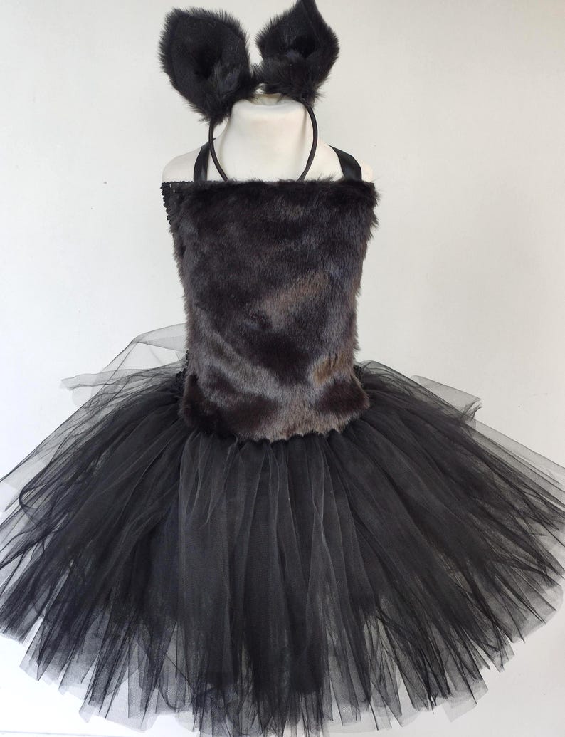 Black Wolf Costume, Werewolf Tutu for Children, Halloween Costume ...